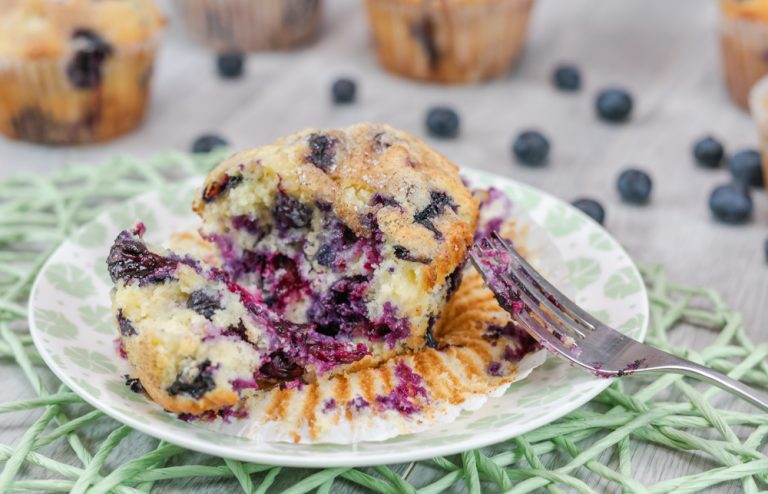 Moist Jumbo Blueberry Muffins - Mama Needs Cake®