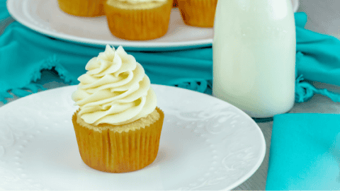 Vanilla Cupcakes with Vanilla Buttercream Frosting - Mama Needs Cake®