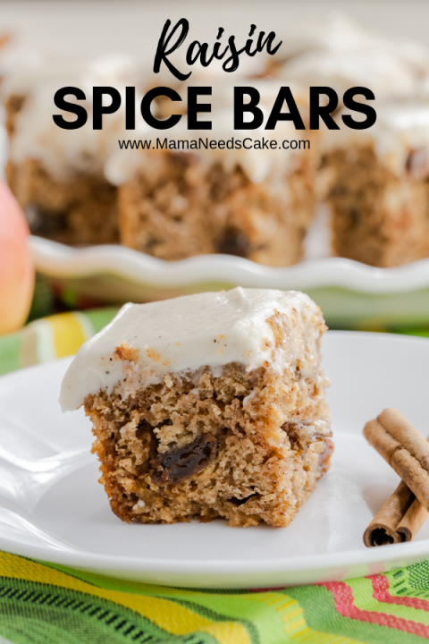 Raisin Spice Bars - Mama Needs Cake®