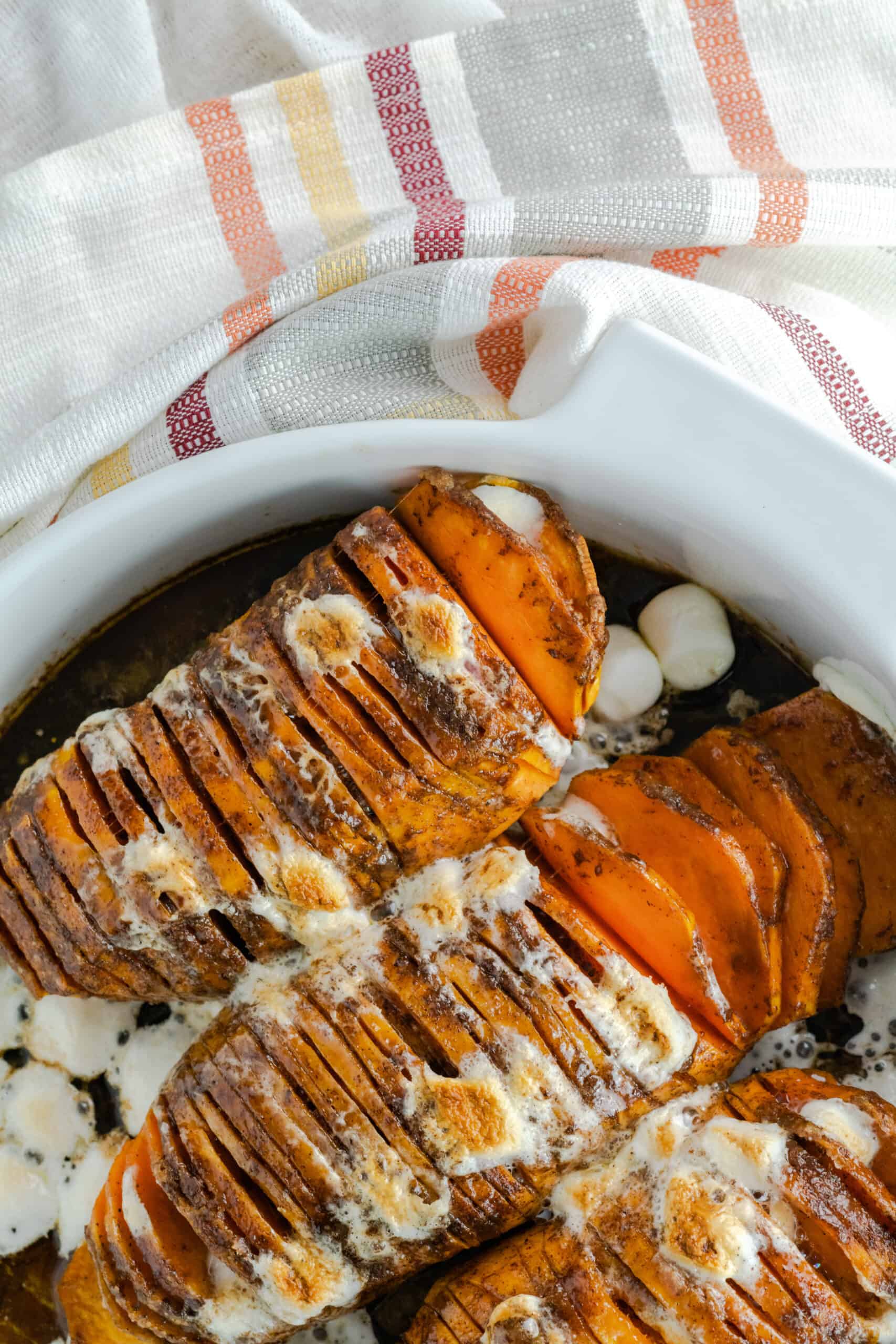 Hasselback Sweet Potato Casserole - Mama Needs Cake®