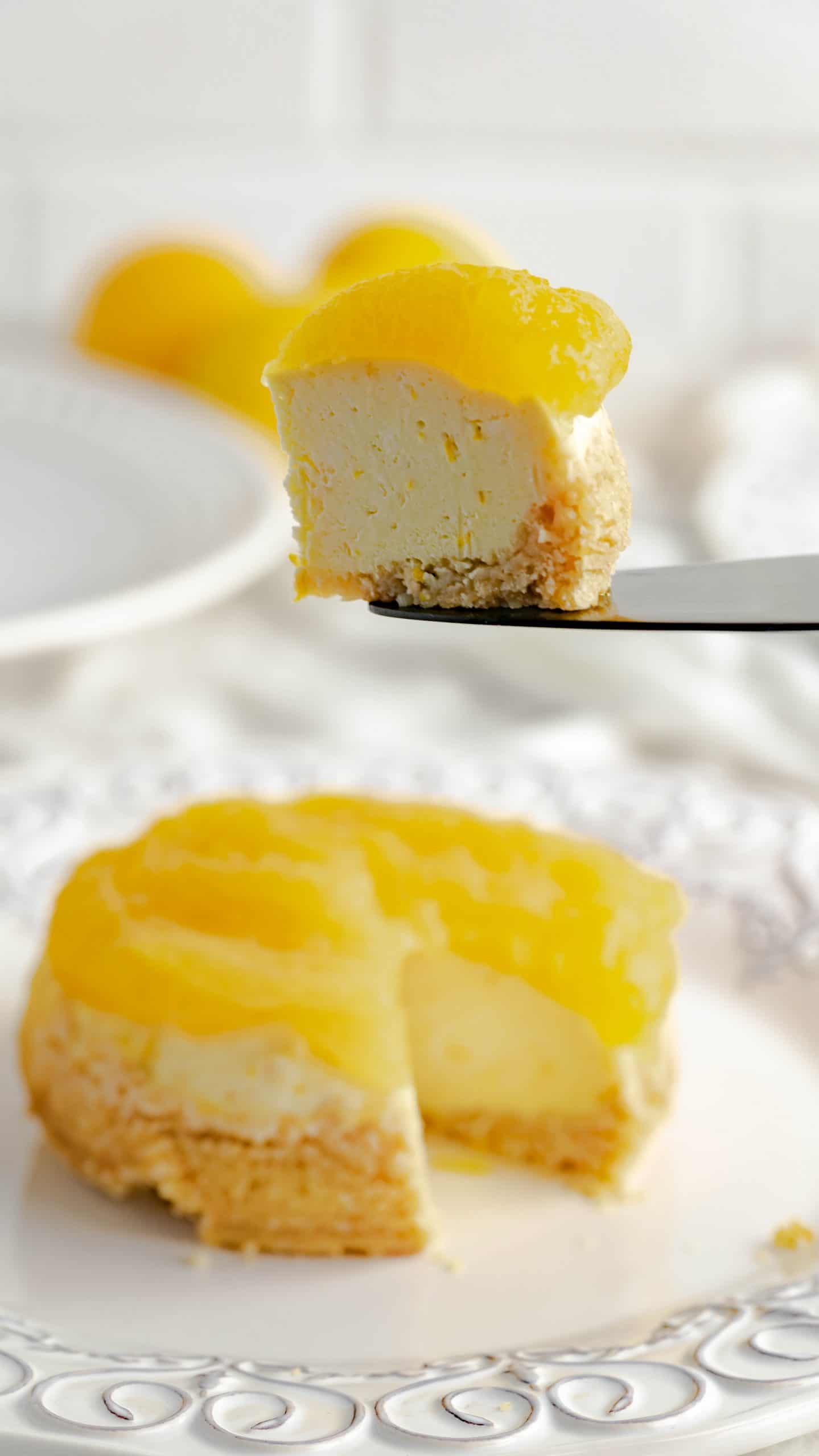 Instant Pot Meyer Lemon Cheesecake - Mama Needs Cake®