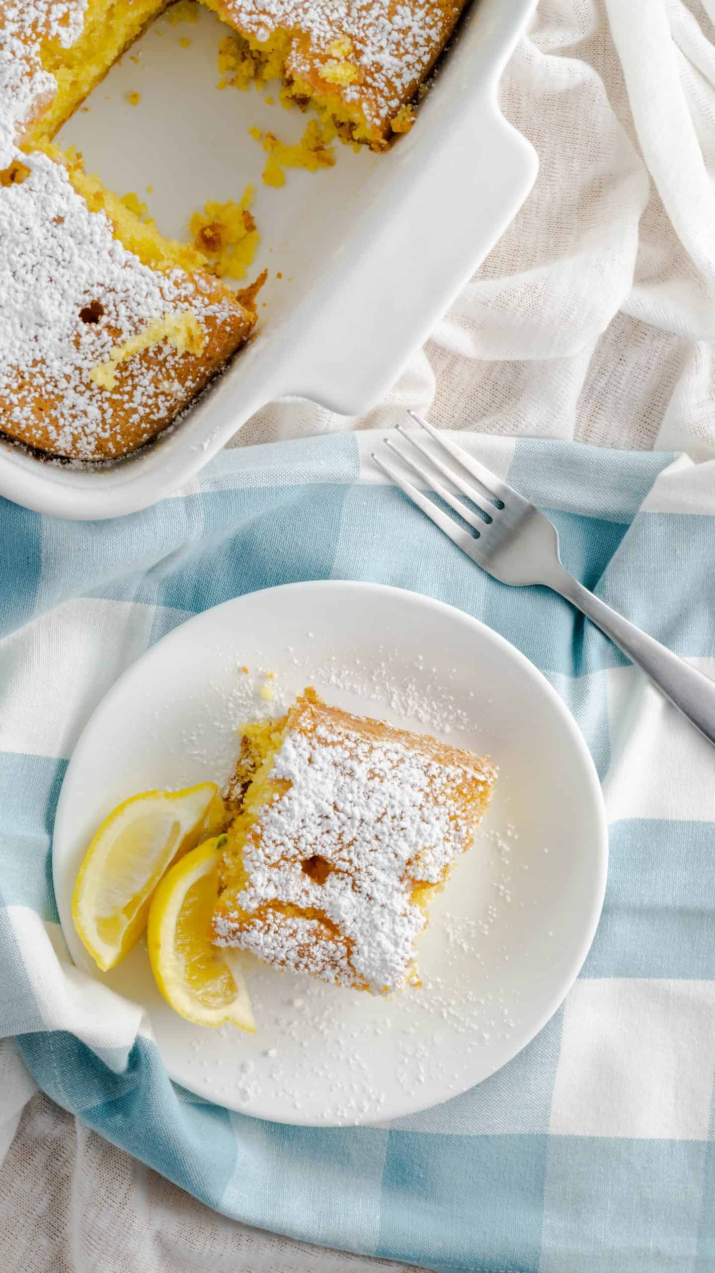 Easy Lemon Poke Cake (Boxed Cake Mix Recipe) - Mama Needs Cake®