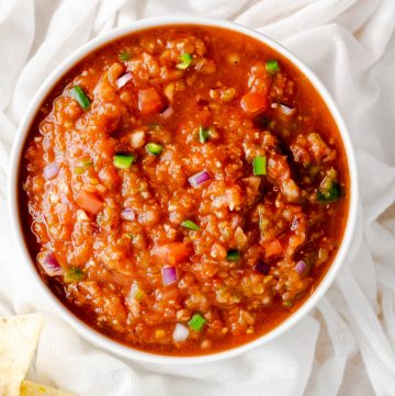 Homemade Restaurant Style Red Salsa - Mama Needs Cake®