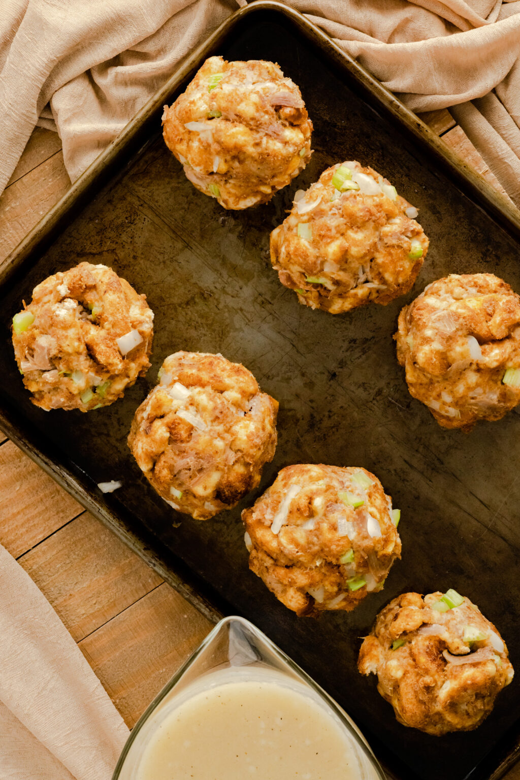 Best Ever Stuffing Balls Recipe with Turkey - Mama Needs Cake®