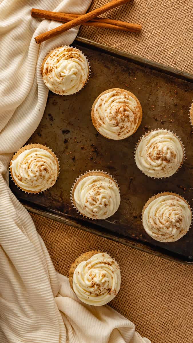Spice Cupcakes with Cream Cheese Frosting - Mama Needs Cake®