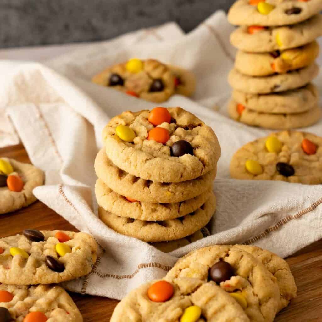 Reese's Pieces Peanut Butter Cookies - Mama Needs Cake®