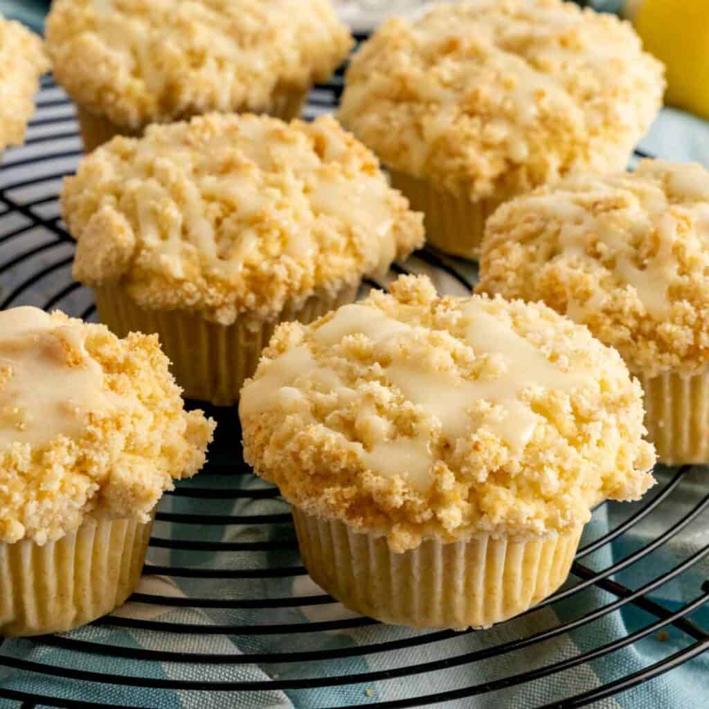 Lemon Muffins with Streusel Topping - Mama Needs Cake®