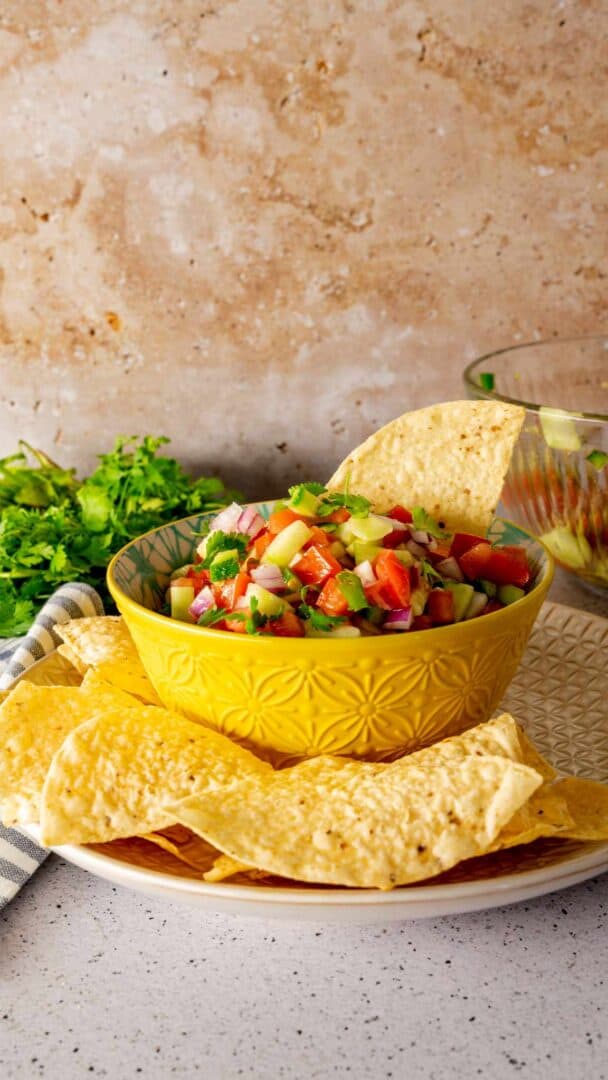 Cucumber Salsa - An Easy Summer Appetizer - Mama Needs Cake®