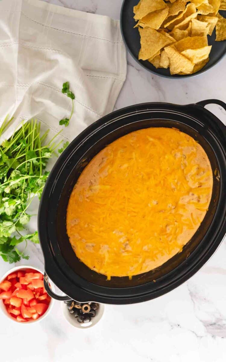 Slow Cooker Taco Dip - Mama Needs Cake®