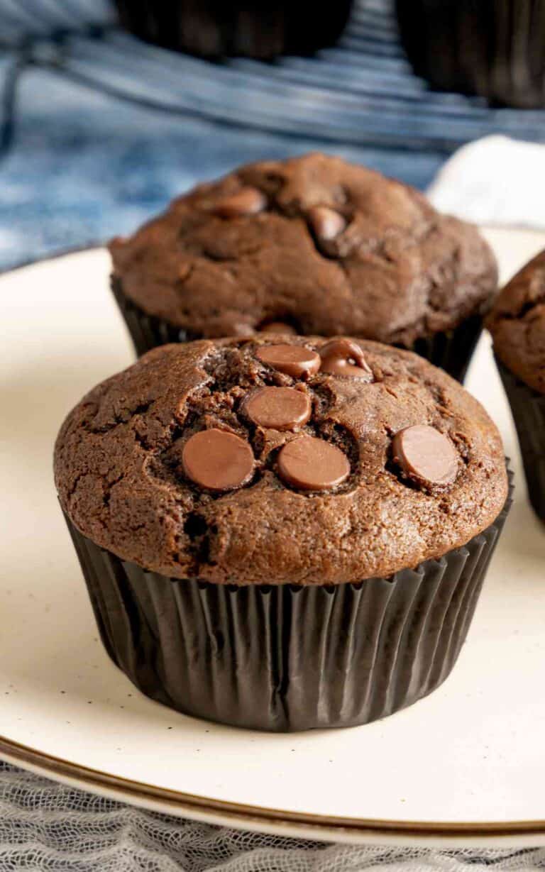 Bakery-Style Double Chocolate Muffins - Mama Needs Cake®