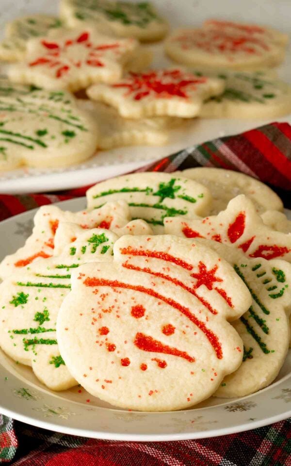 Sugared Christmas Shortbread Cookies - Mama Needs Cake®