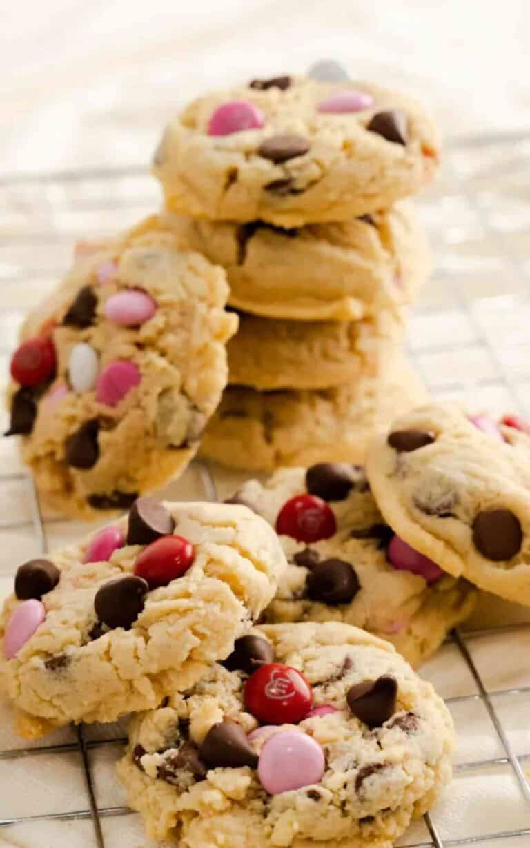 M&M Cookies with Chocolate Chips - Mama Needs Cake®
