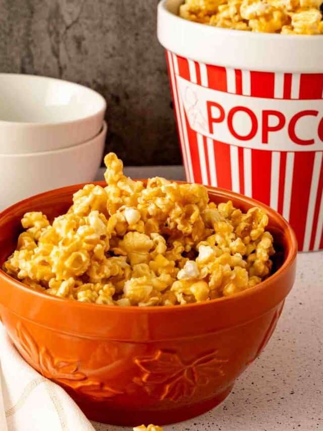 Caramel Corn Popcorn - Mama Needs Cake®
